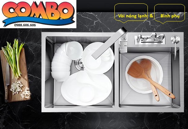 Combo trọn bộ L8245-LV - Chậu rửa chén bát inox nhập khẩu giá rẻ tại Hồ ...